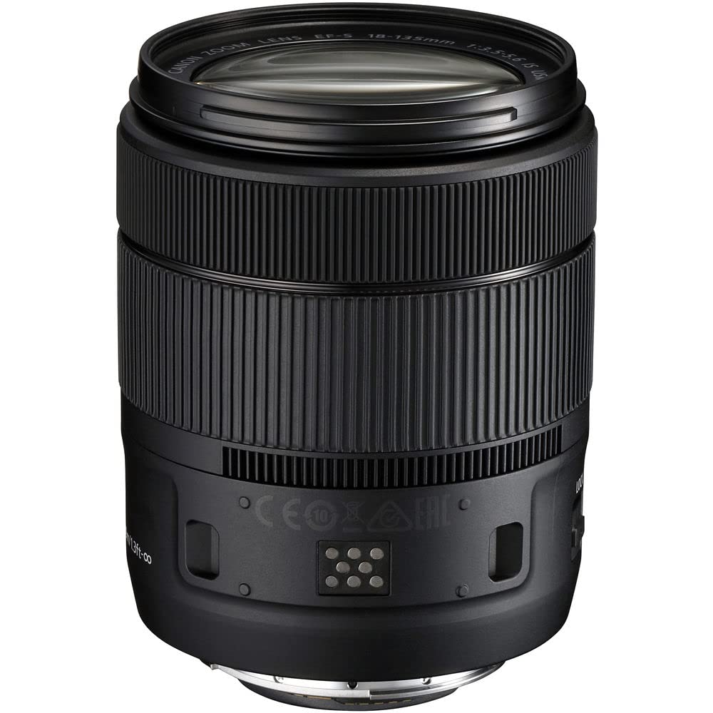 Canon EF-S 18-135mm f/3.5-5.6 is USM Lens (1276C002) + Filter Kit + Lens Pouch + Cap Keeper + Cleaning Kit + More (Renewed)