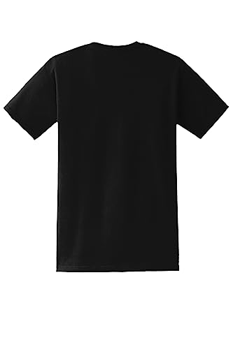 Fruit of the Loom Men's Pocket Crew Neck T-Shirt (Pack of 4), Black, X-Large