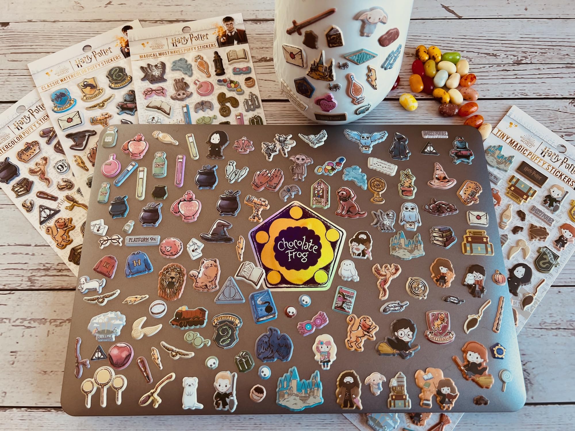Conquest Journals Harry Potter Puffy Sticker Collection (Watercolor)