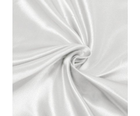 58" White Bridal Wedding Satin Fabric by The Yard - 1 Yard