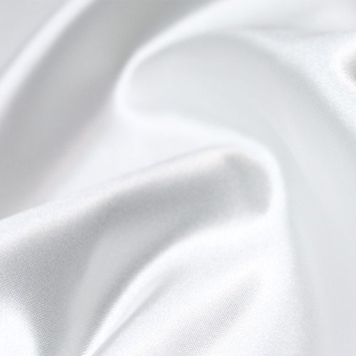 58" White Bridal Wedding Satin Fabric by The Yard - 1 Yard