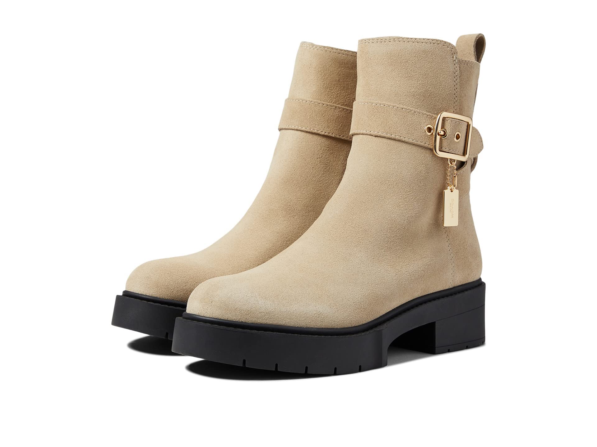 Coach Lacey Suede Bootie Oat 6 B (M)
