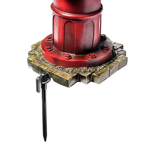 LULIND - Dog Fire Hydrant Garden Statue with 2 Stakes, 14 Inches (Small)