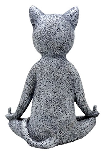 Funny Guy Mugs Garden Gnome Statue - Middle Finger Cat - Indoor/Outdoor Garden Gnome Sculpture for Patio, Yard or Lawn