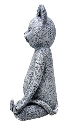 Funny Guy Mugs Garden Gnome Statue - Middle Finger Cat - Indoor/Outdoor Garden Gnome Sculpture for Patio, Yard or Lawn