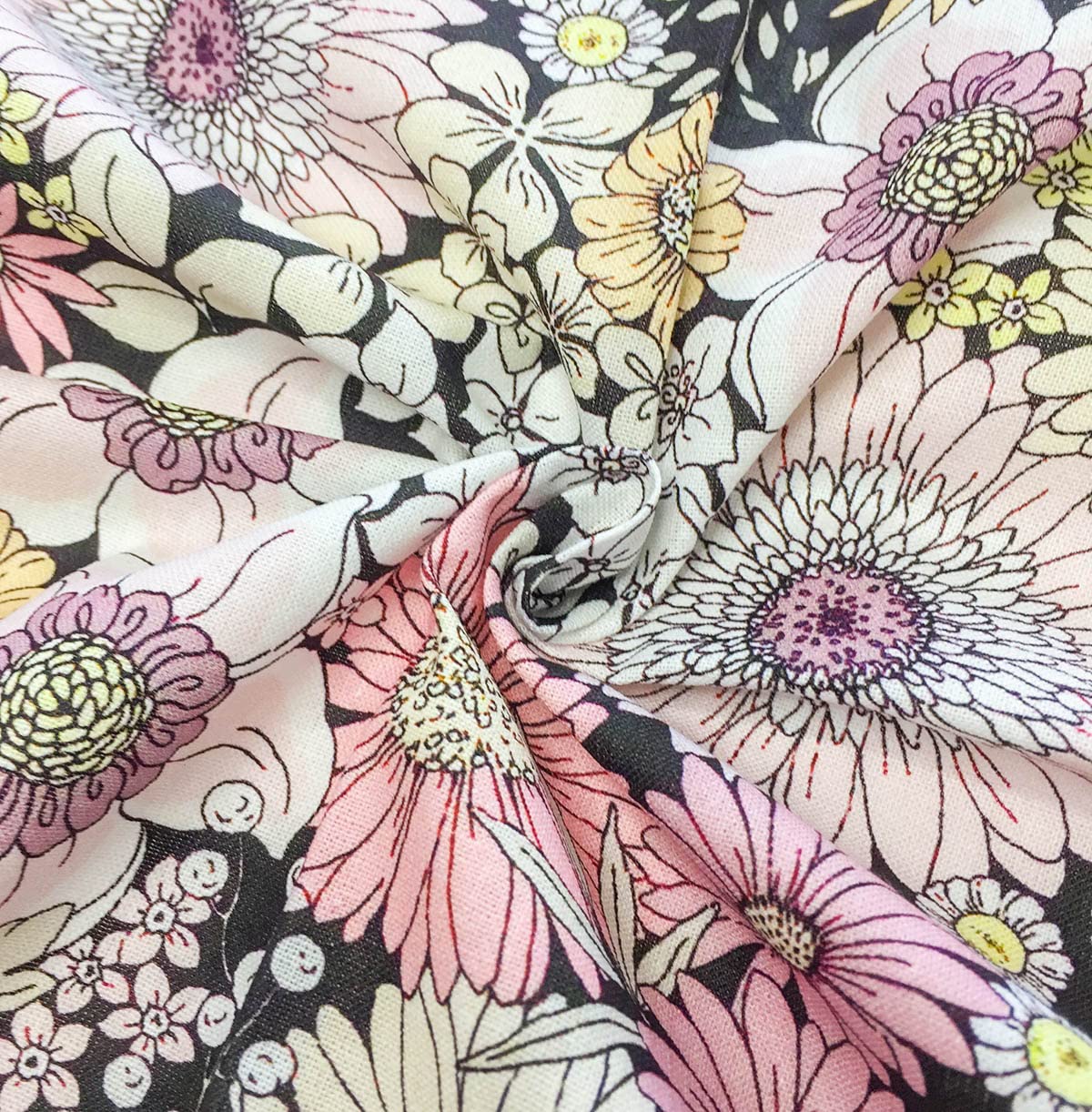 Tonisnono Cotton Fabric Colorful Design The Yard for Quilting, Sewing DIY, Craft Projects & More(1Yard, Pattern5028)