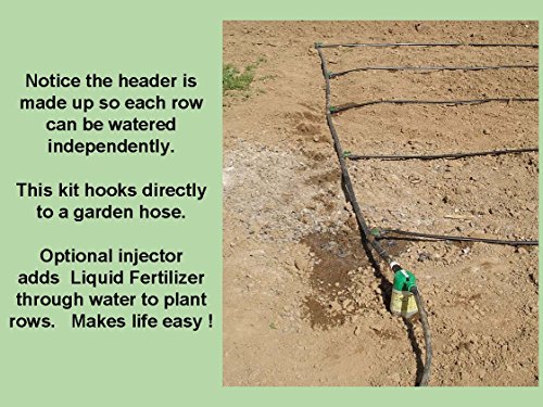 Vegetable Garden Drip Kit – 20 Rows x 50 Ft– Watering Garden Drip Irrigation