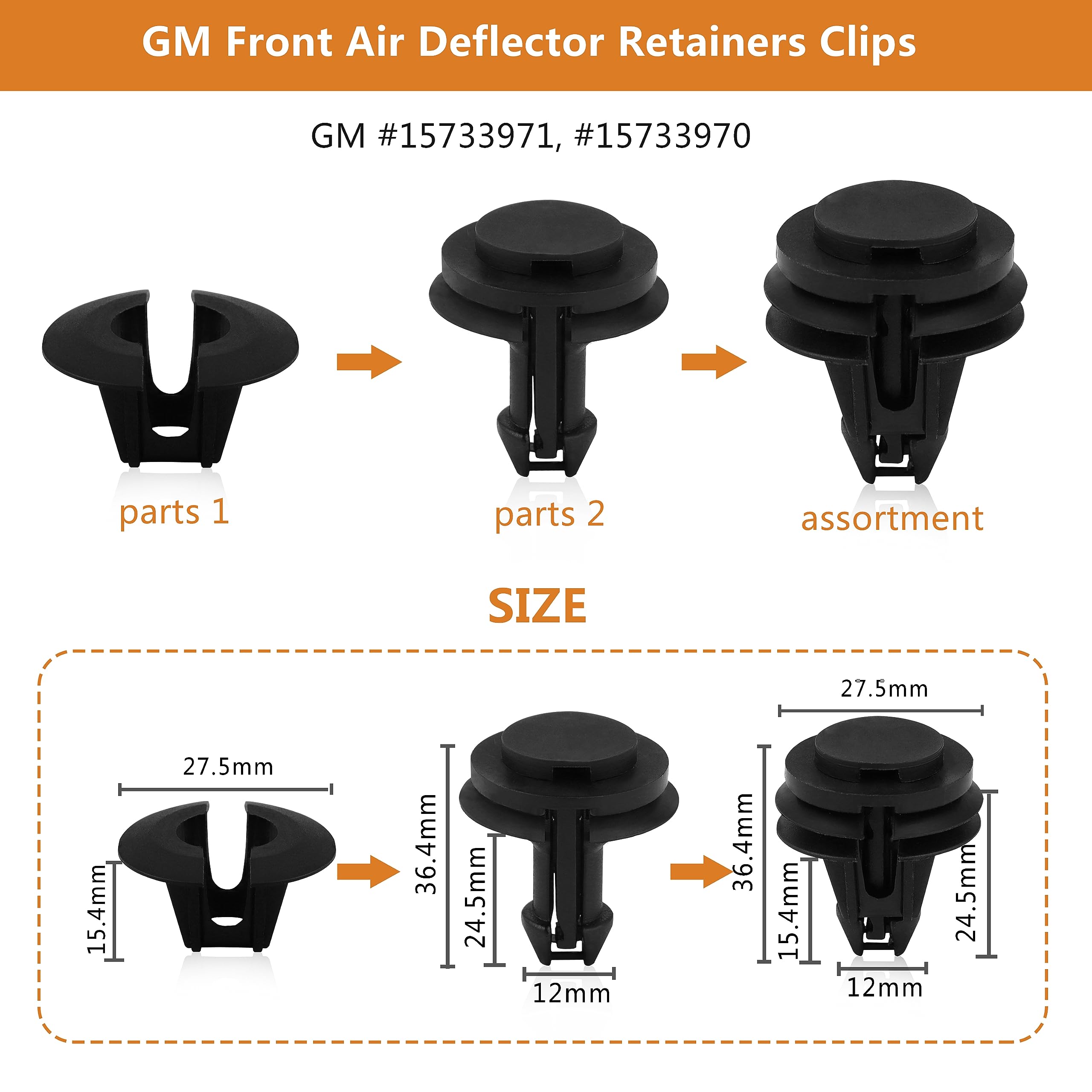 Car Clips Bumper Clips Shield Retainer Clips Plastic Rivets 1050PCS Automotive Push Pins Assortment Xmas Tree Fasteners Kit Most Common Sizes Auto Body with Removers for Ford Honda Chrysler GM