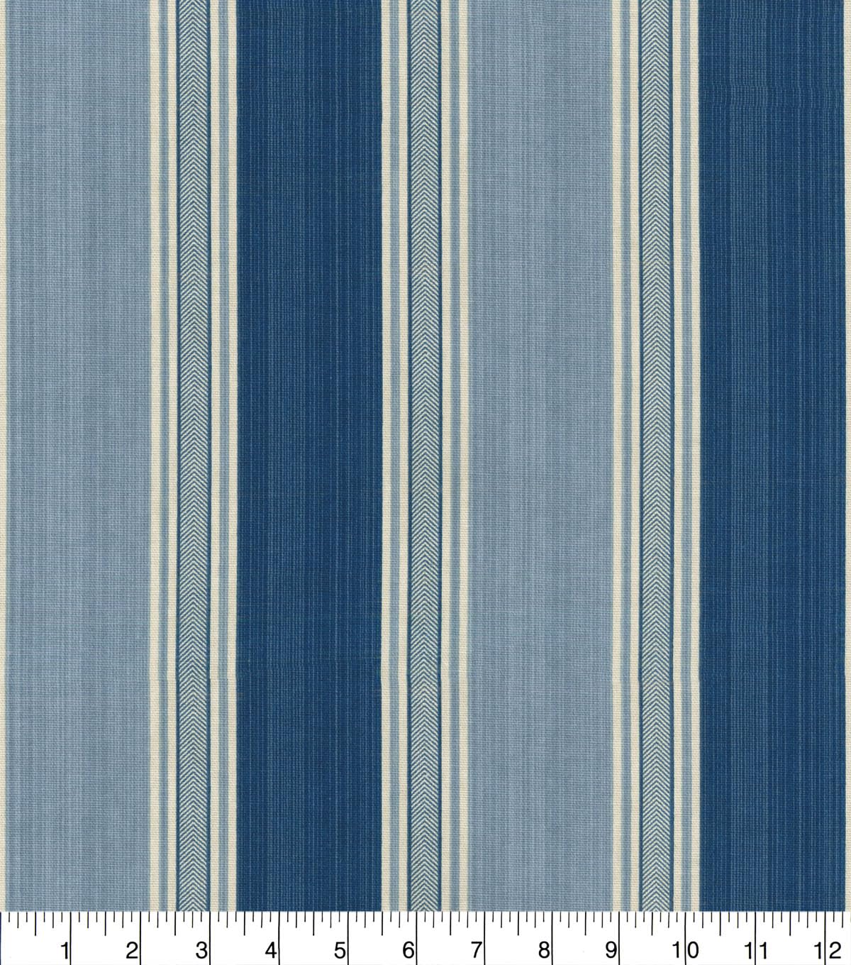Waverly - Premium Printed Cotton Fabric by The Yard, Striped Design, DIY, Craft, Project, Sewing, Designer Upholstery and Home Decor, 54" Wide (Spotswood Collection, Porcelain)