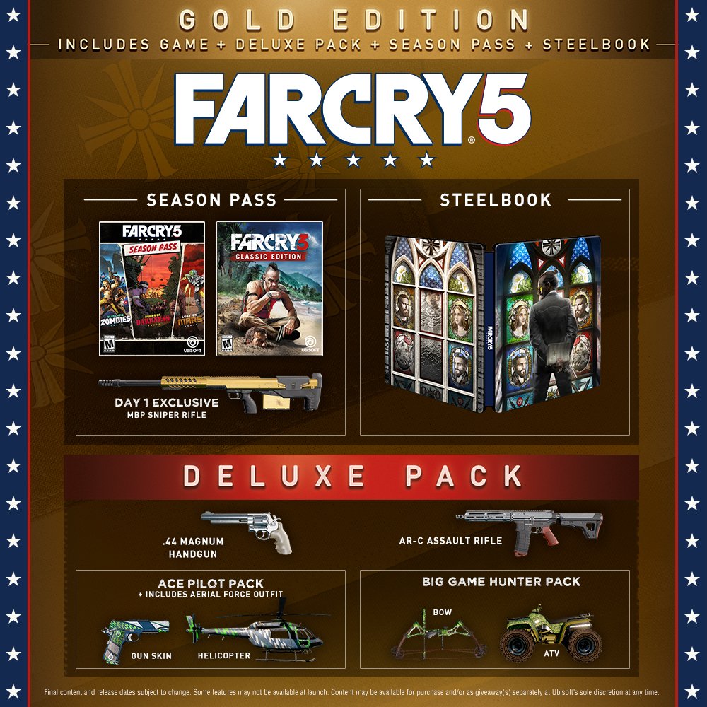 Far Cry 5 Steel book - Xbox One Gold Edition