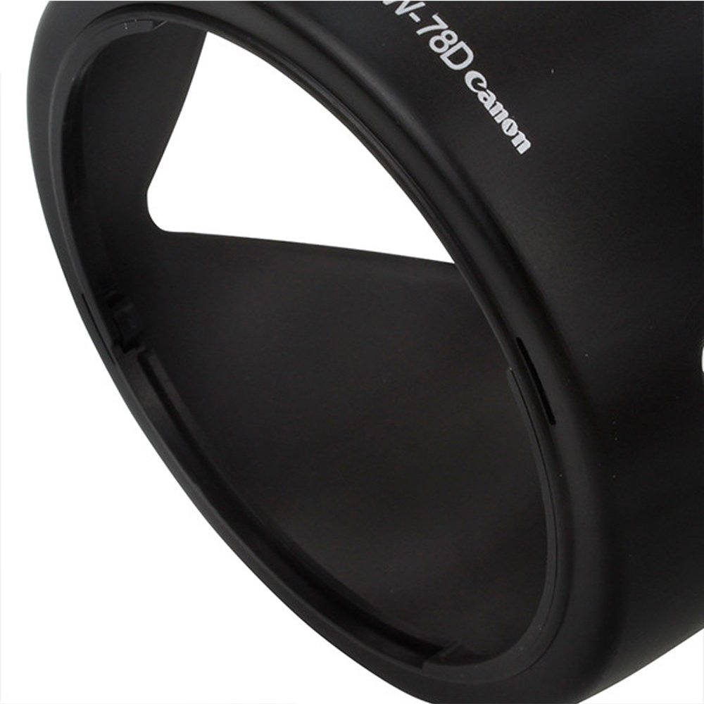 Pixco EW-78D Bayonet Mount Lens Hood for Canon EF-S 18-200mm f/3.5-5.6 I S Canon EF 28-200mm f/3.5-5.6 USM Lens Camera Replacement