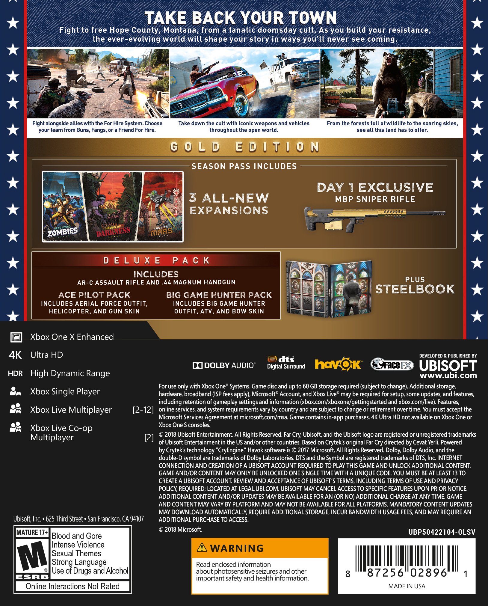 Far Cry 5 Steel book - Xbox One Gold Edition