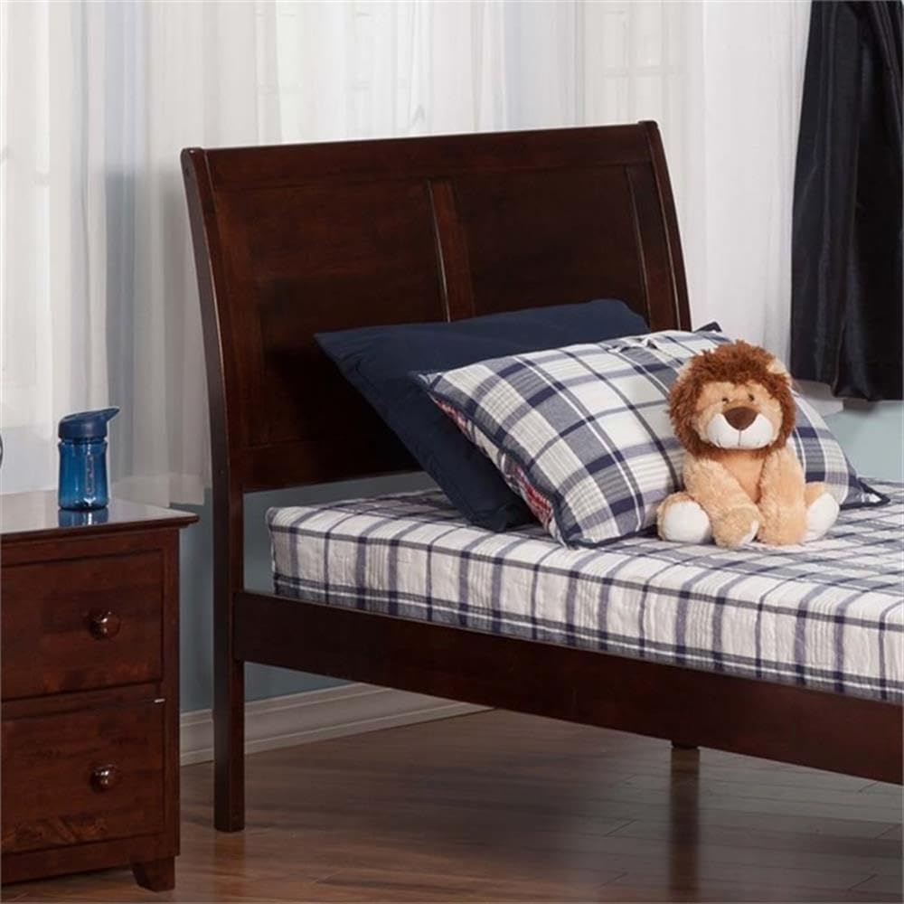 Leo & Lacey Twin Sleigh Headboard in Walnut