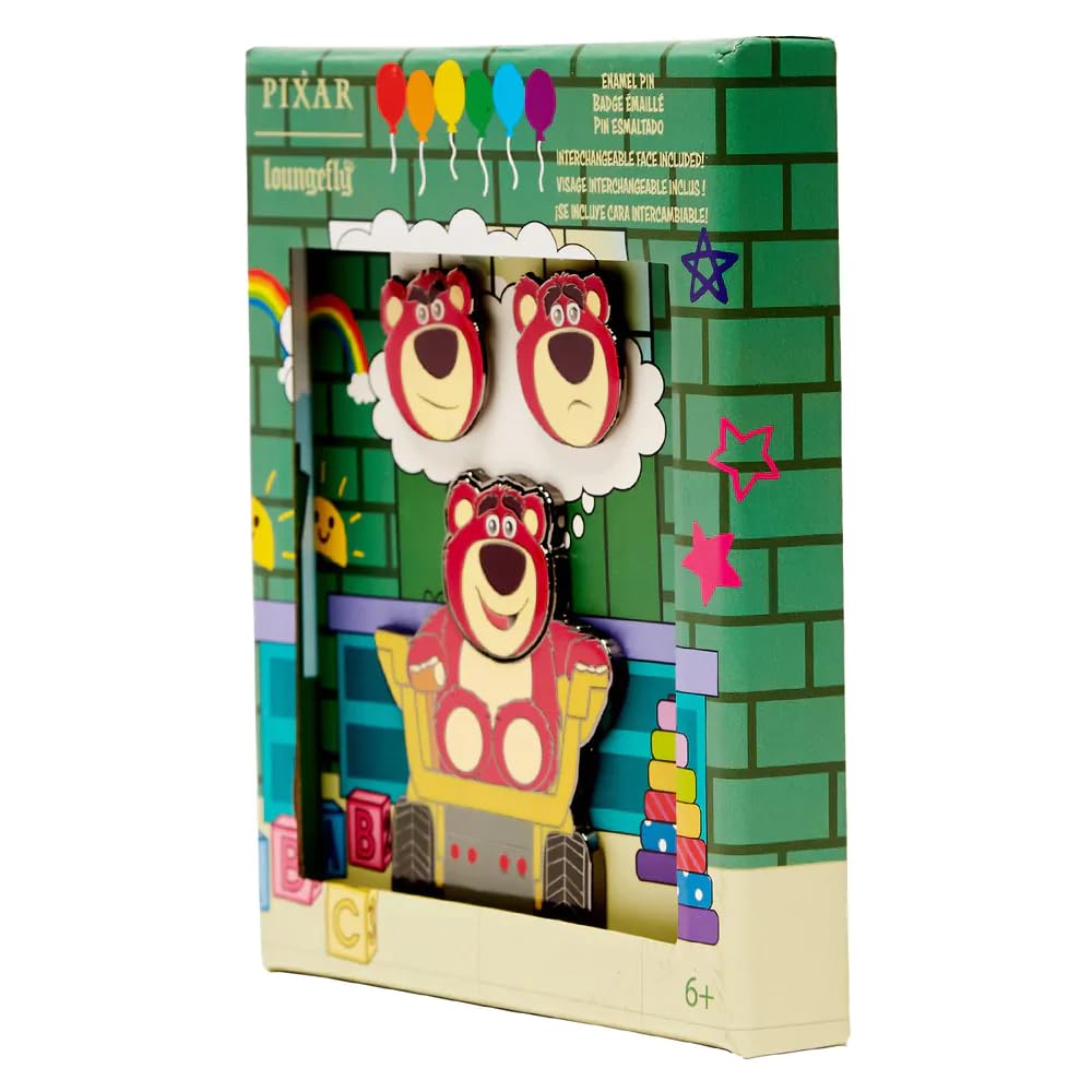 Loungefly Disney Pixar Toy Story Lotso Mixed Emotions Sliding 3 Inch Collector Box Pin
