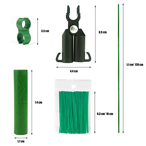 Orgrimmar 26 PCS 48" Garden Support Stakes Plastic Coated Deformable Climbing Plant Trellis Plant Climbing Frame for Tomato Cucumber Eggplant Vine Vegetable (48 Inch)