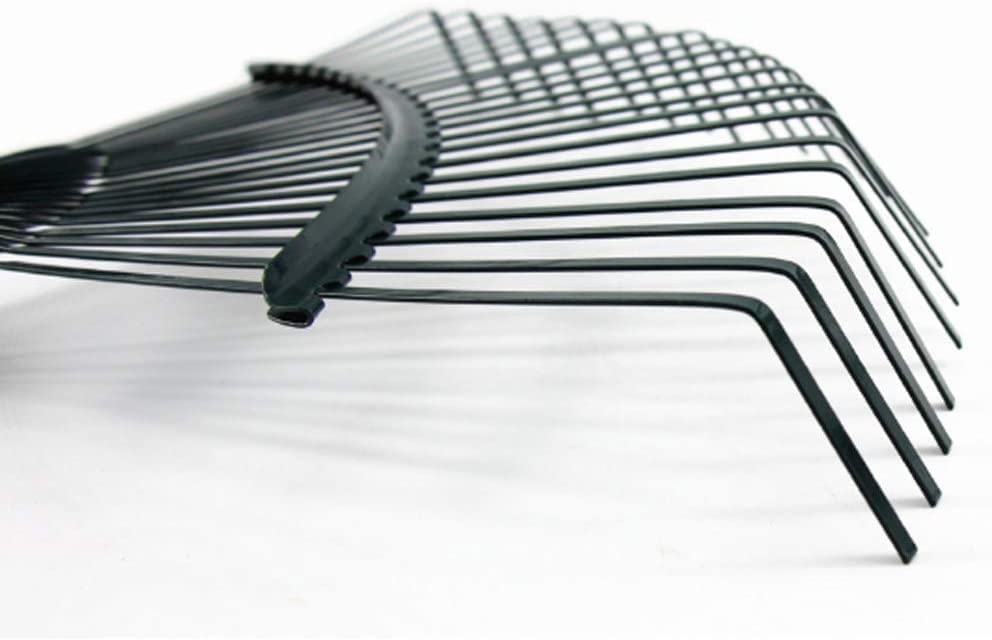 SGerste 22 Teeth Heavy Duty Steel Metal Rake Head Lawn Leaves Garden - Garden Tools