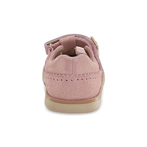 Stride Rite SRT Nell Mary Jane Flat, Blush Shimmer, 9.5 Wide US Unisex Little_Kid