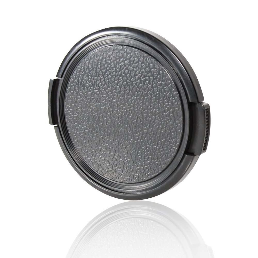CamDesign Sides Pinch Snap-On Front Lens Cap/Cover Compatible with Canon, Nikon, Sony, Fujifilm Pentax All DSLR Lenses (55 MM)
