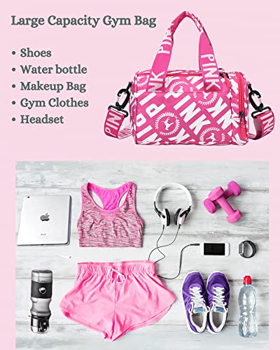 Aesthetic Mini Crossbody Bag, Cute Duffle Bag with Handle, Travel Tote for Short Trips