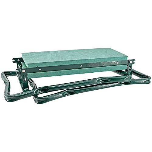 Arcadia Garden Products 1603 Garden Kneeler, Foldable Weeding Seat, Green