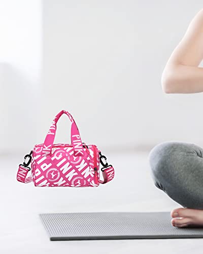 Aesthetic Mini Crossbody Bag, Cute Duffle Bag with Handle, Travel Tote for Short Trips