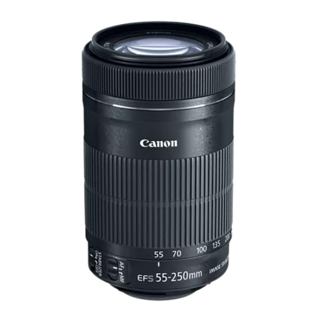 Canon EF-S 55-250mm F4-5.6 is STM Lens for Canon SLR Cameras (Renewed)
