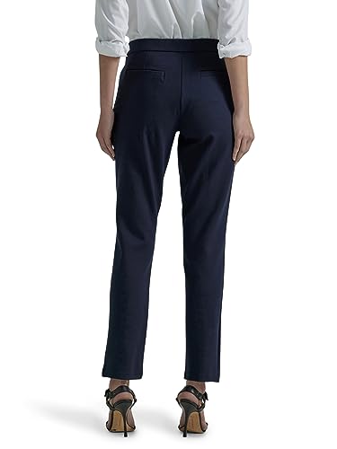 Lee Women's Ultra Lux Comfort Any Wear Slim Ankle Pant Rivet Navy 8