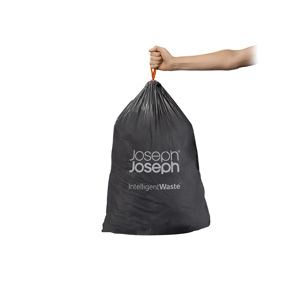 Joseph Joseph Intelligent Waste IW7 General Waste Liner Trash Bags for Totem Compact 20 Liter / 5 Gallon, 20-pack, Gray