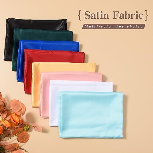 Charmeuse Satin Fabric by The Yard, 60" Wide Gold Bridal Satin Fabric, Soft Silky Satin Fabric Charmeuse Cloth Fabric for Bridal Dress, Apparel, Wedding Decorations, DIY Crafts, Sewing(1 Yard)