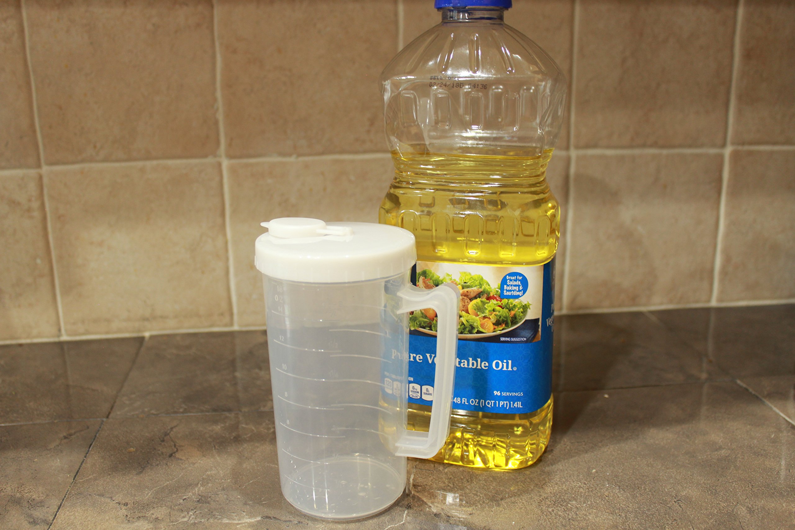 Cooking Concepts Mix and Serve, Plastic Measuring Cup and Container, (Set of 2)