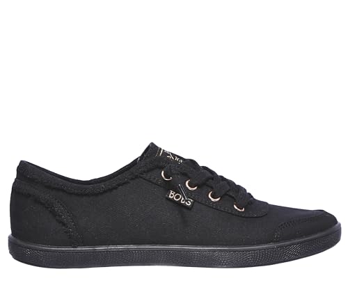 Skechers womens Bobs B Cute Sneaker, Black/Black, 8 US