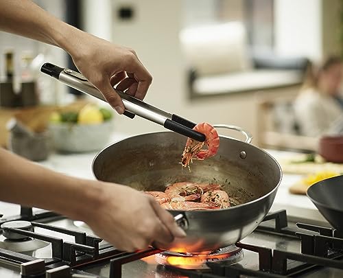 Joseph Joseph Elevate Fusion Precision tongs, BPA Free, Heat Resistant Non Stick Kitchen Utensil, Stainless Steel Handles, 12.01"L x 1.3"W