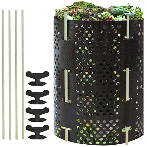 ECOHomes 100 Gallons Expandable Outdoor Compost Bin | Compact & Easy to Setup Garden Compost System - Adjustable Waste Composting Caddy Bin Suitable for Backyard, Lawn & More