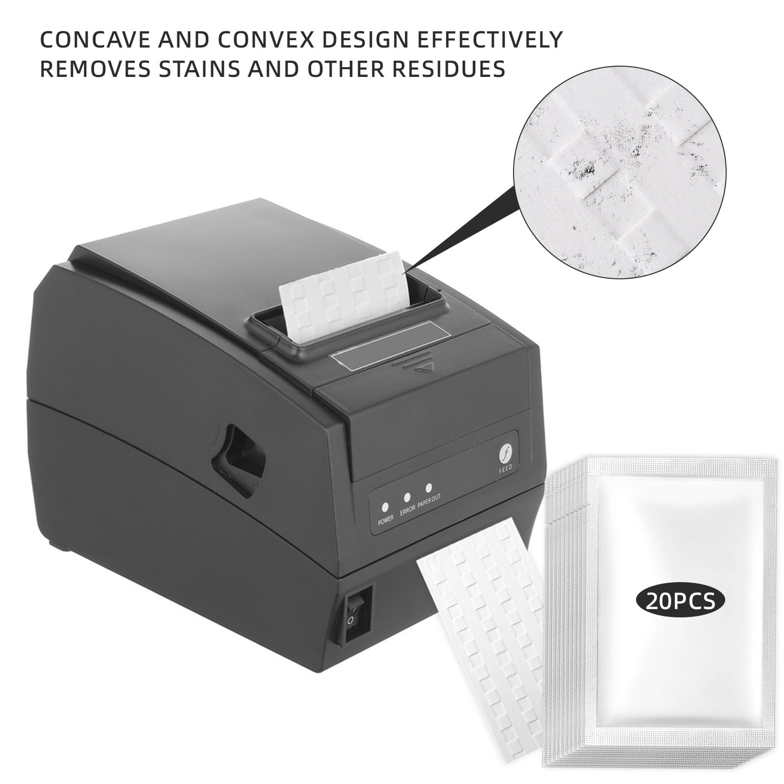 Bill Acceptor Cleaning Cards Currency Counter Cleaning Card Money Counting Machine Cleaning Card Bill Acceptor Cleaner for Vending Machine (20 Cards/Box)