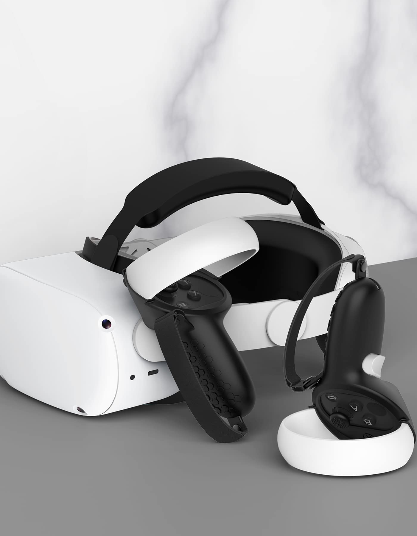 Controller Grips Compatible with Oculus Quest 2 Accessories, Silicone Grip Cover Protector, Soft Shell Skin by Gwyoneaon