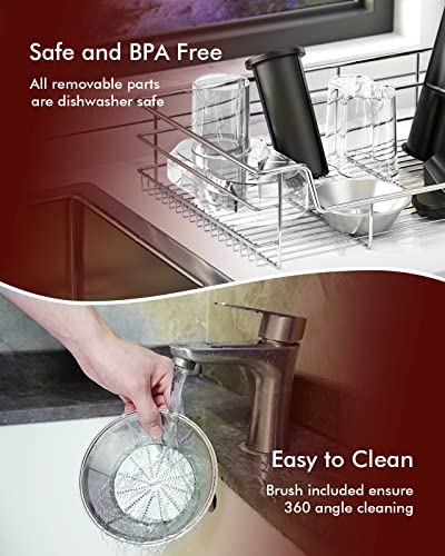 Juicer Machines, SIFENE 500W Big Mouth Centrifugal Juicer, Juice Maker Extractor for Vegetable and Fruit with 3-Speed Setting, Easy to Clean (Red)