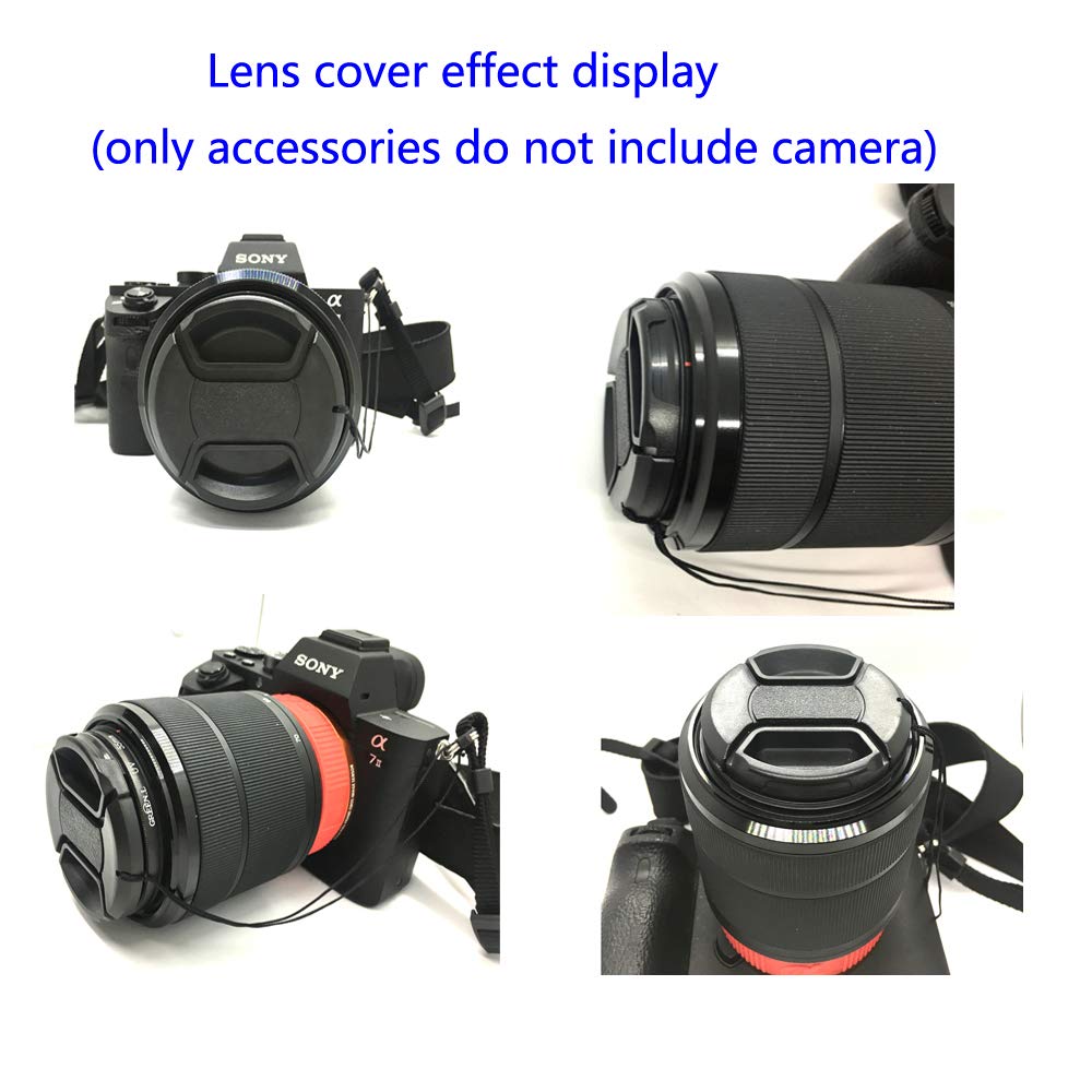 Lens Cap (52mm) Compatible for EF-M 18-55mm EF-M 55-200mm, Compatible for RF 35mm f/1.8 Macro is STM Lens (3 Pack)