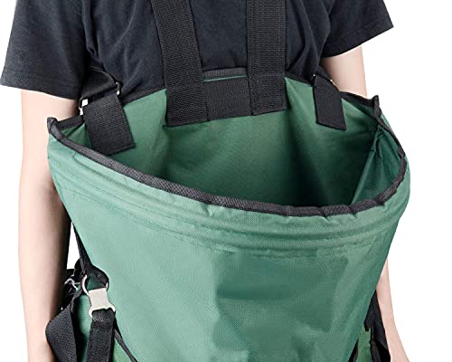 HANZIUP Large Fruit Picking Bag, Adjustable Harvest Garden Apron Storage Pouch for Harvesting Vegetables Big Fruits Apple Mango Pear Peach Mango Kiwi Lemon Cherry