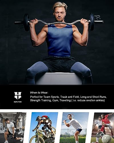 HOPLYNN 4 Pack Compression Shirts and Tank Tops Men Athletic Short Sleeve/Sleeveless Rash Guard Vest T Shirt for Sport 2 Black 2 White L