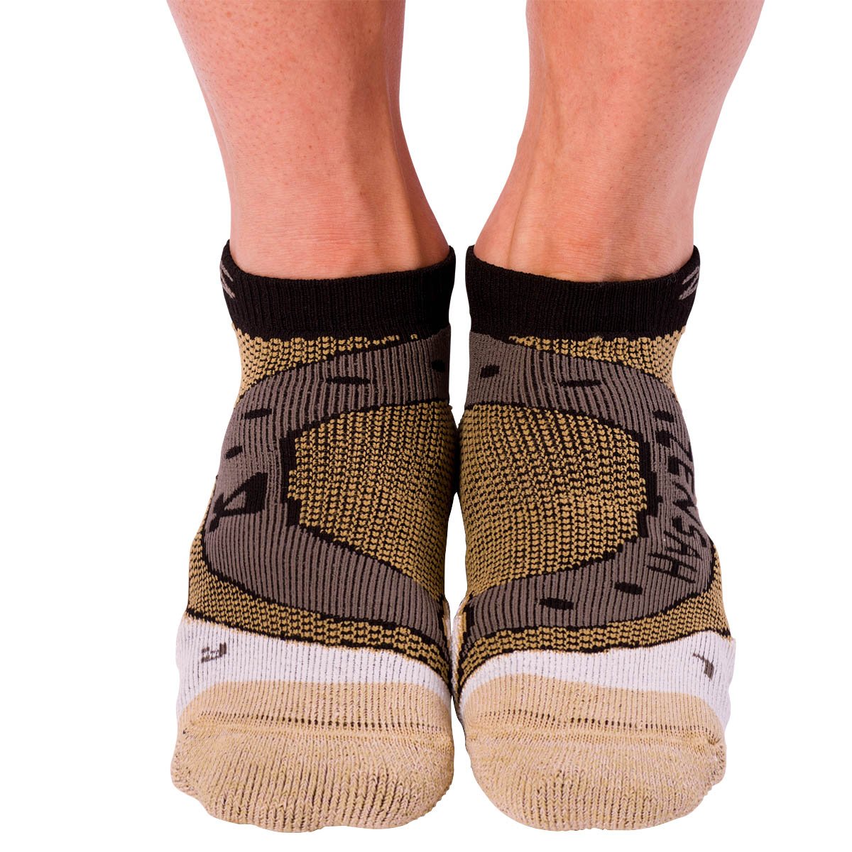 Zensah Copper Lightweight Running Socks, Small, Slate