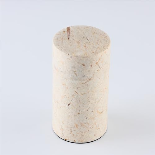 Product of Gifu Japan Japanese Mino Washi Paper Tea Tin Canister - Natural, Airtight Double Lids Storage Container