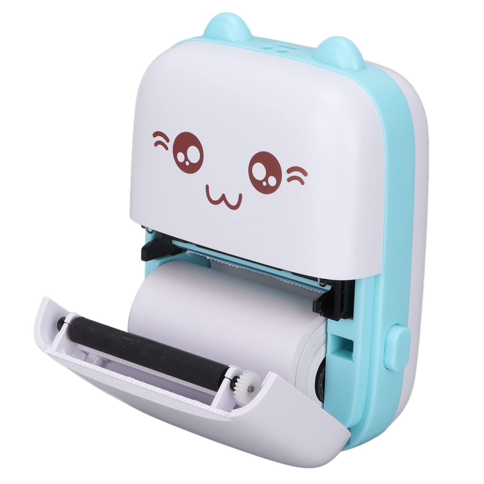 Luqeeg Inkless Label Printer, Portable Mini Thermal Printer with 200DPI High Hesolution, Bluetooth Label Printer for Shipping Packages, Sticker Maker Machine for Work Plans, Notes, Memos(Blue)