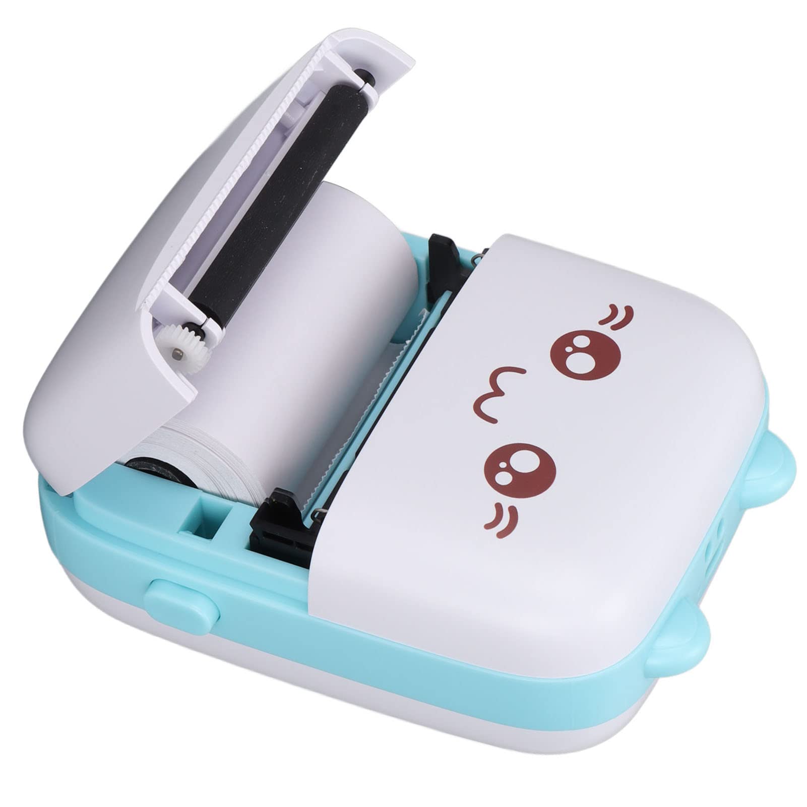 Luqeeg Inkless Label Printer, Portable Mini Thermal Printer with 200DPI High Hesolution, Bluetooth Label Printer for Shipping Packages, Sticker Maker Machine for Work Plans, Notes, Memos(Blue)