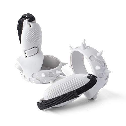 MOJOXR Silicone Grip Cover Compatible with Quest 2 Touch Controller Grips, Touch Controller Grip Accessories, Touch Controller Grip Sleeve, Enhanced VR Game Experience (Rivet-White)