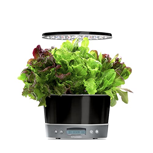 AeroGarden Harvest Elite 360 with Gourmet Herb Seed Pod Kit - Hydroponic Indoor Garden, Platinum Stainless