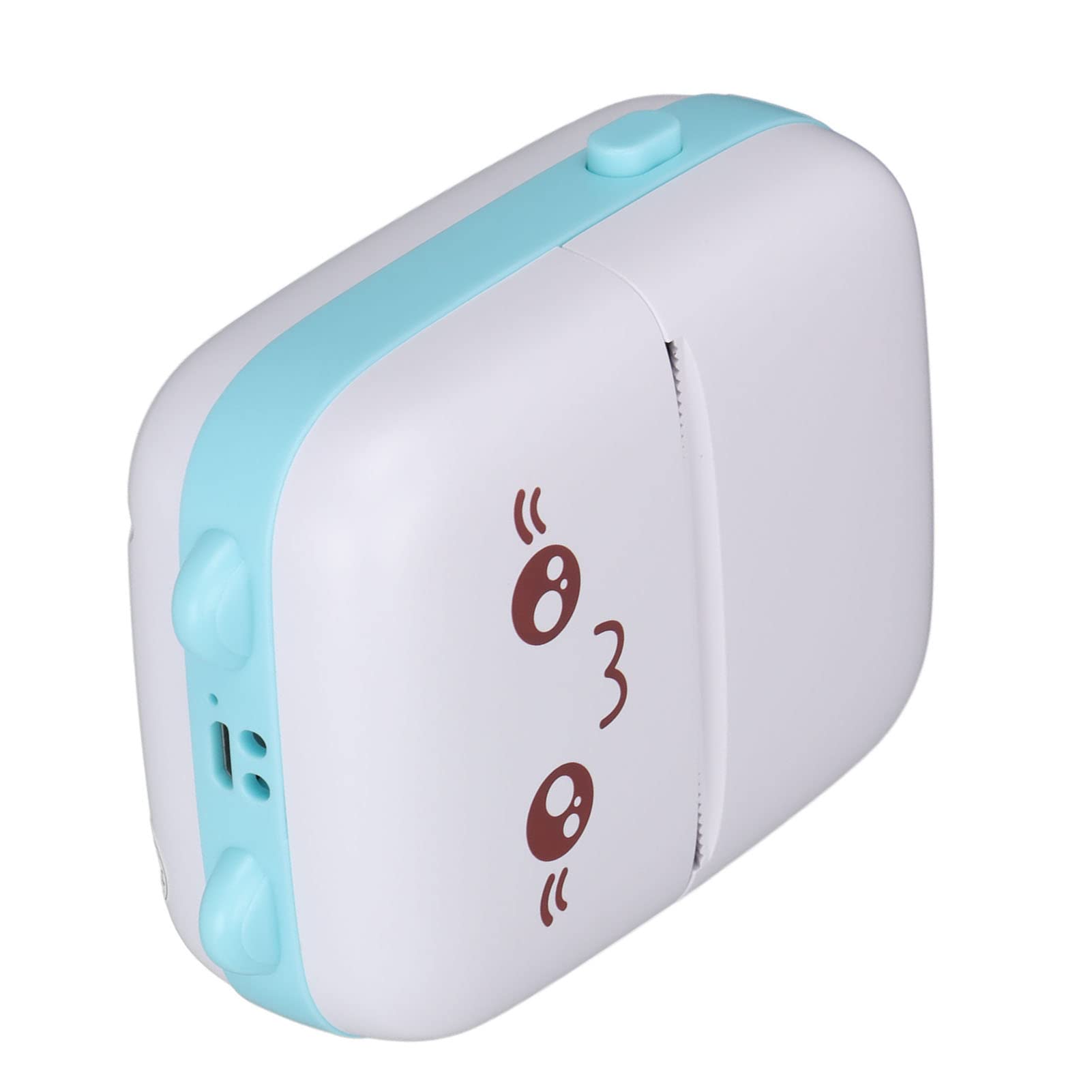 Luqeeg Inkless Label Printer, Portable Mini Thermal Printer with 200DPI High Hesolution, Bluetooth Label Printer for Shipping Packages, Sticker Maker Machine for Work Plans, Notes, Memos(Blue)