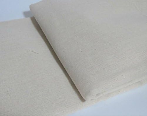 Embroidery Linen Fabric by The Yard - 5 Yard Linen Embroidery Fabric Plain Solid Color Cloth, 62 Inch Wide Linen Fabric by The Yard for Needlework, Tablecloth, Curtain, Garments Craft