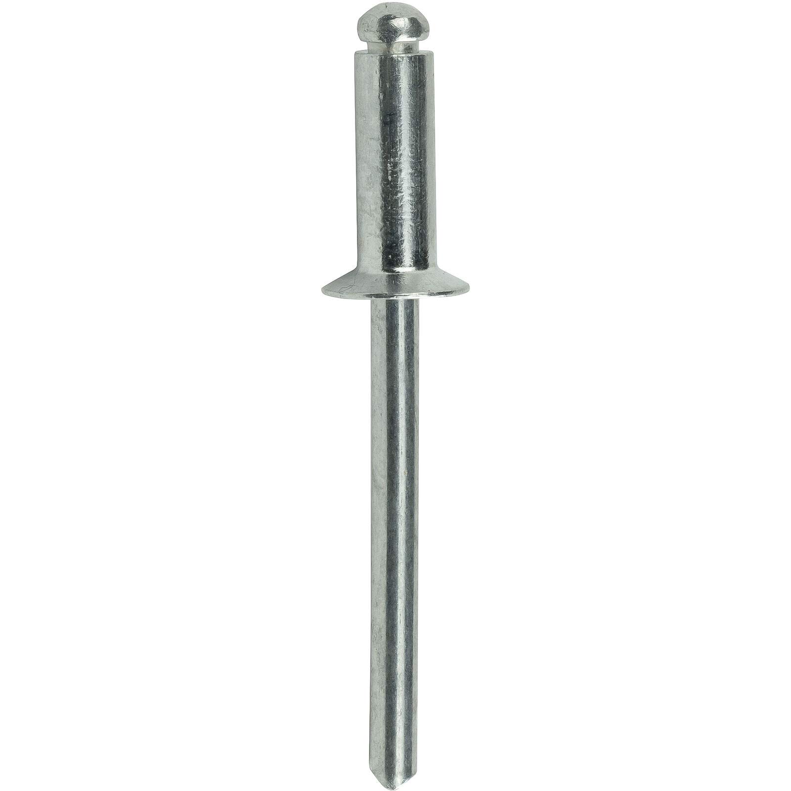 Aluminum Pop Rivets 1/8" x 3/8" Flat Countersunk Head Blind 4-6 Qty 100 D&J