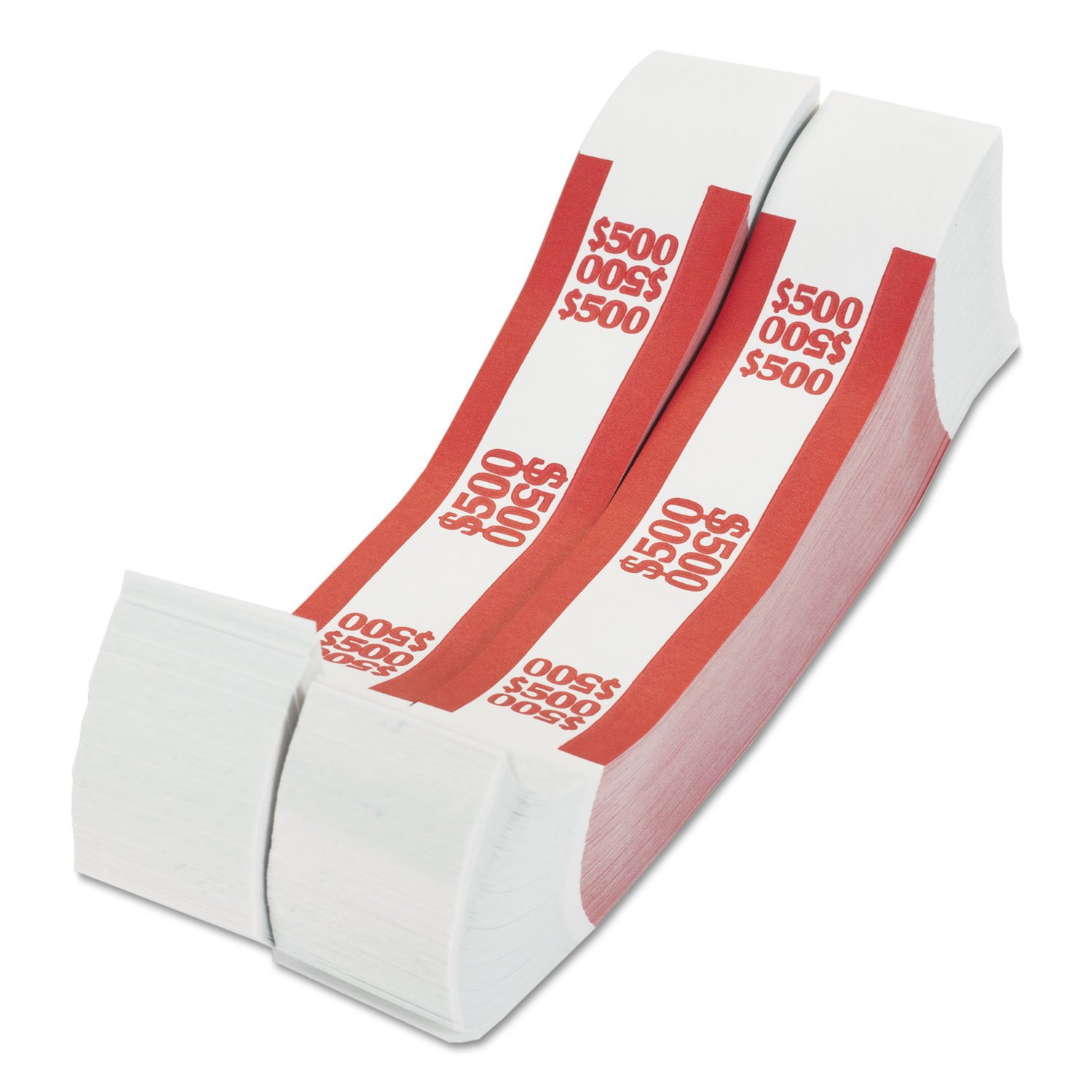 The Coin-Tainer Co. $500 Currency Band, Red, 1000 Count
