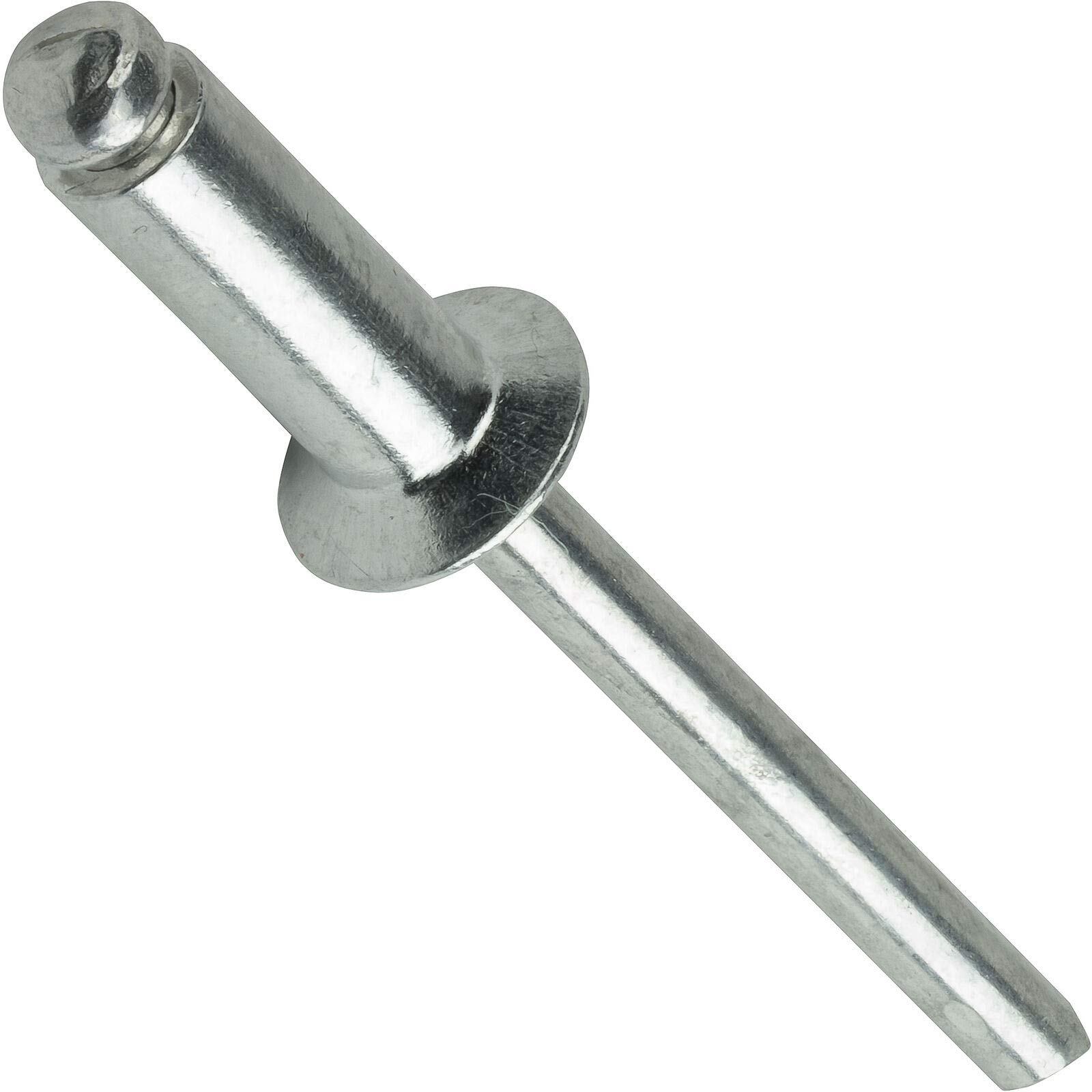 Aluminum Pop Rivets 1/8" x 3/8" Flat Countersunk Head Blind 4-6 Qty 100 D&J